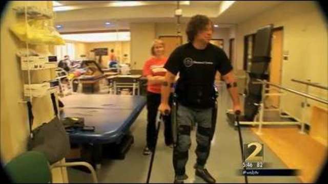 Paralyzed man able to walk again with help of mechanical device | WSB-TV