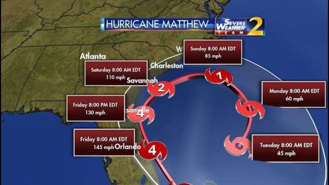 Hurricane Matthew: Mandatory evacuations issued for parts of Georgia ...
