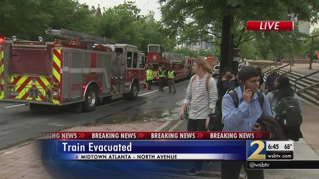 Passengers evacuated after MARTA train catches fire | WSB-TV