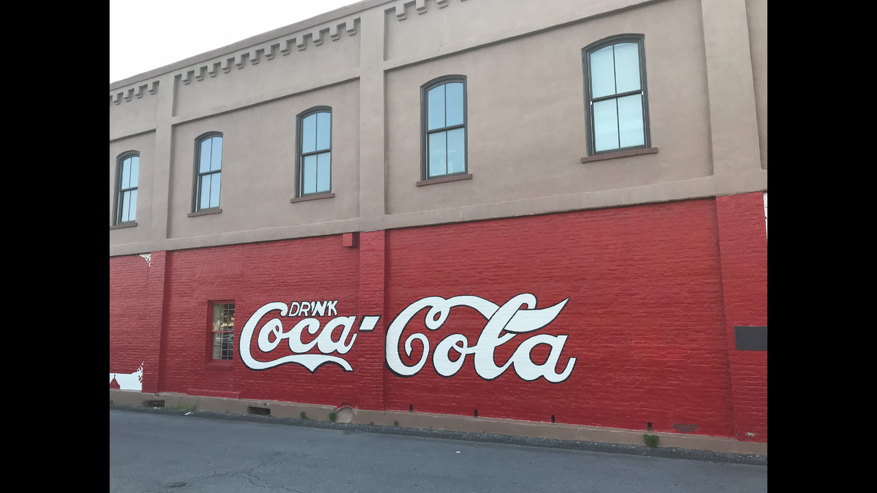WORLD'S FIRST COCA-COLA SIGN: Coke mural in Cartersville | WSB | WSB-TV