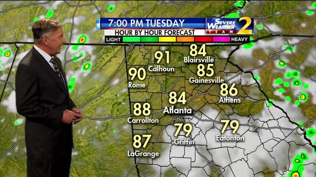 ATLANTA WEATHER LIVE UPDATES: Isolated storms Tuesday with more rain on ...