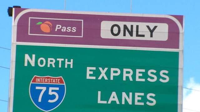 New I-75, I-575 Peach Pass lanes open Saturday, will be free for first ...